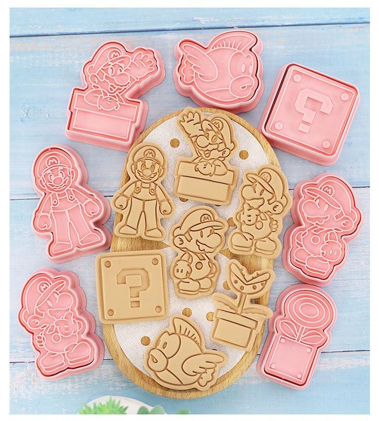 Home Super Mario Cookie Cutters Set 8pc